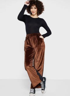 Ginger Wide Leg Velour Pants KSA | Riyadh, Jeddah