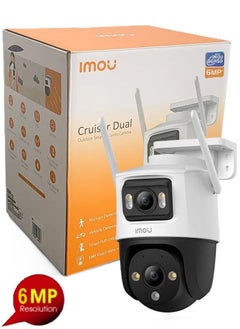 IMOU 6MP outdoor security camera Color night vision weather protection ...