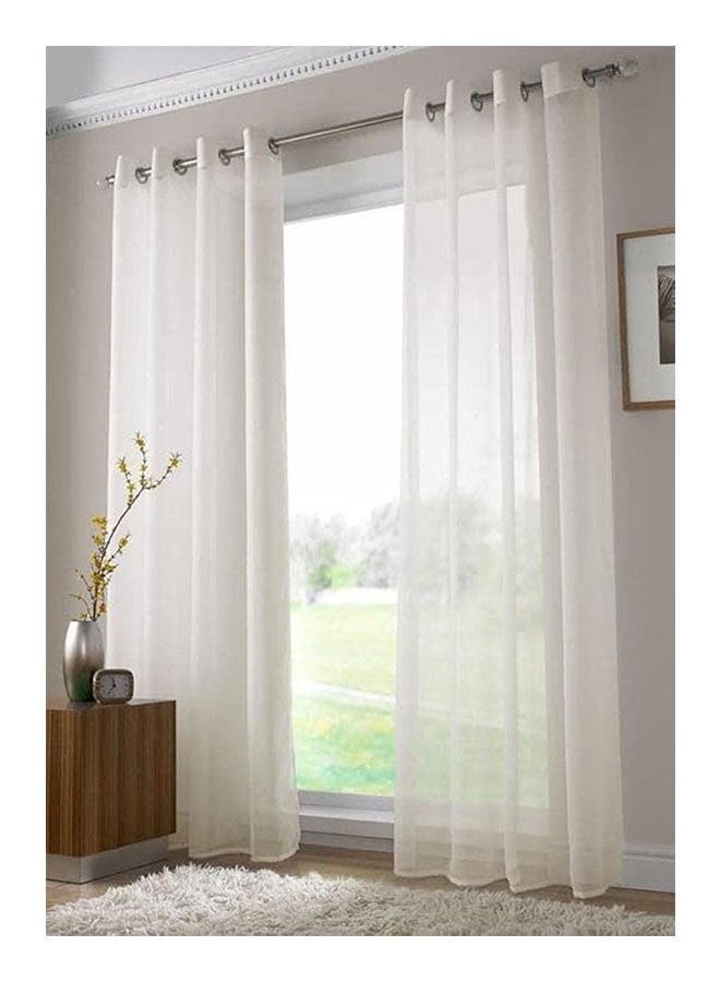 Intex Curtains House Luxury Voile Chiffon Curtains With Steel Grommets ...