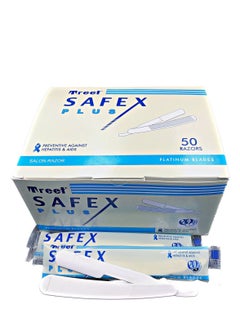 Safex 50 Shaving Razor Blades Plus For Defining Beard Hair KSA | Riyadh ...