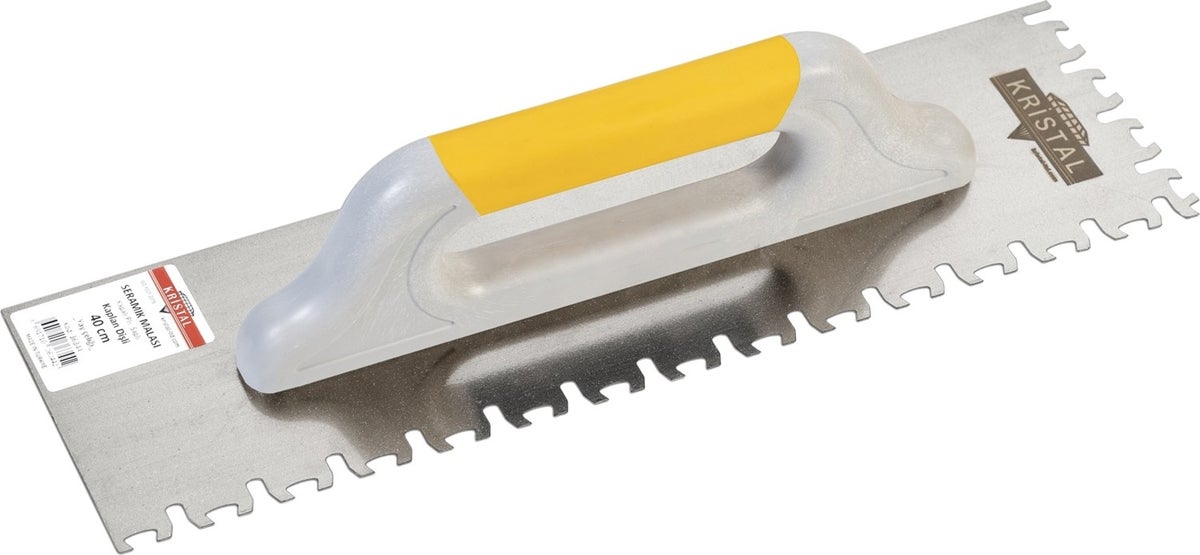 Kristal Crystal Ceramic Comb Trowel Tiger Tooth Inox 40 cm Wooden ...