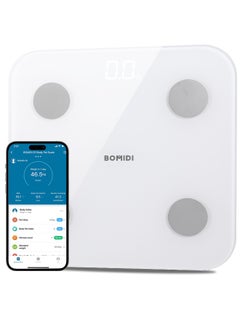 BOMIDI Smart Weight Scale with Bluetooth, Body Fat Scale, Wireless ...