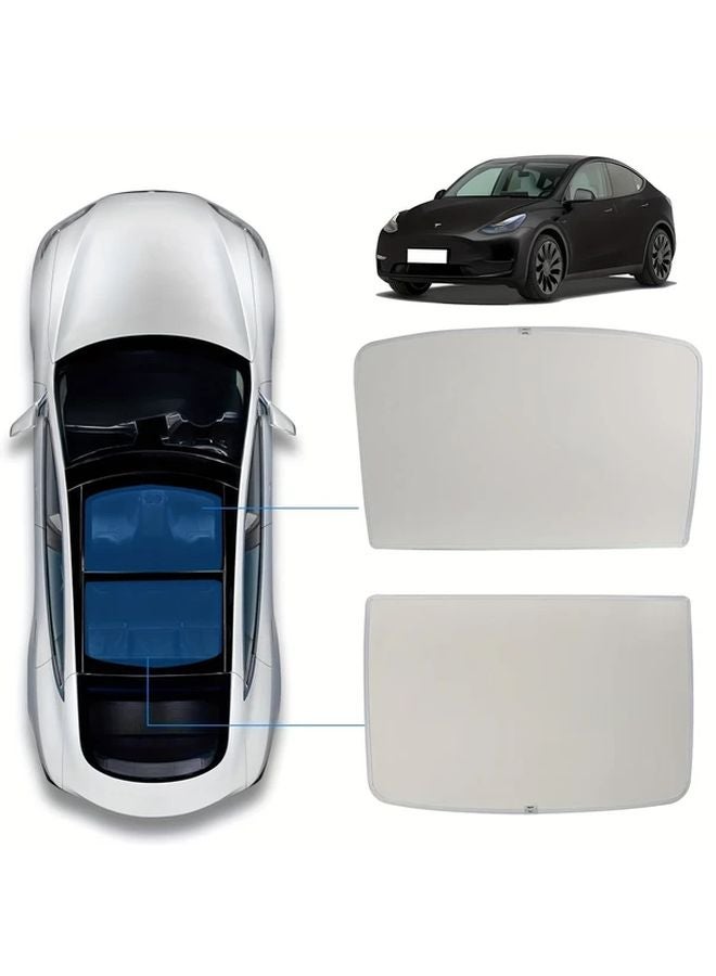 Generic Model Y Magnetic Sunroof Visor Dashboard Center Console Sun ...