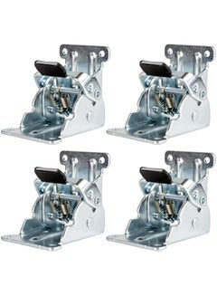 Generic Blue 4-Pack Folding Locking Hinges for Table Leg, Bed Leg ...