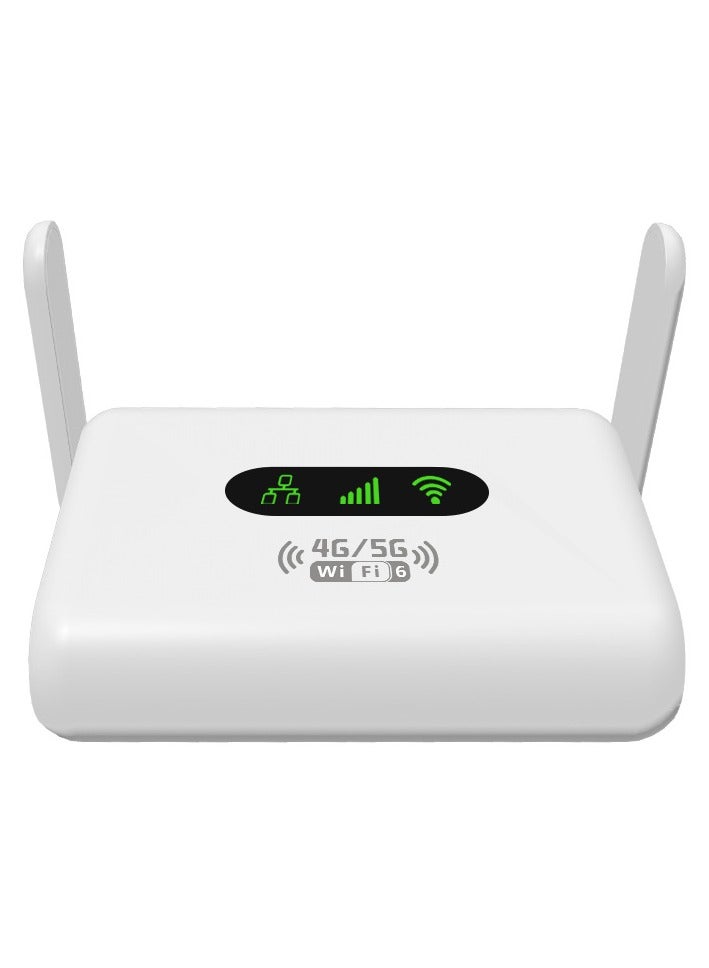 Generic 4G/5G Portable WiFi 6 Router with SIM Card Slot, RJ45 Port, and ...