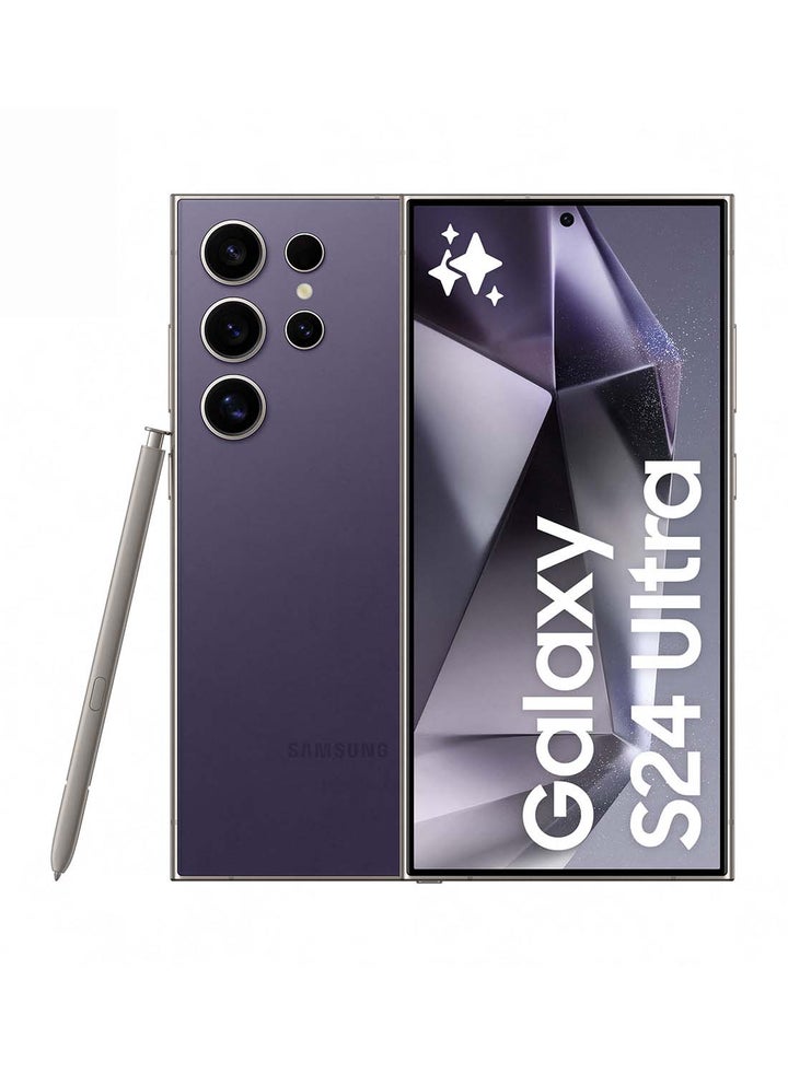 Buy Samsung Galaxy S24 Ultra 5G Titanium Violet - Middle East Version ...