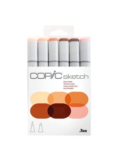 COPIC Copic Markers 6-Piece Broad Sketch Set, Skin Tones I | Best Price ...