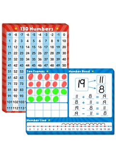 SpriteGru 8 Packs Number Line Whiteboards Cards, Double Sided Dry Erase ...