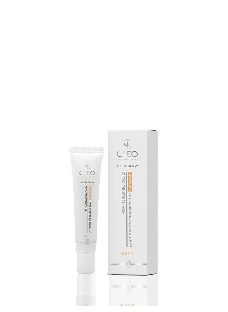 Cleo Glow Hyaluronic Acid Lightening Eye Contour+concealer - Light -15 ...