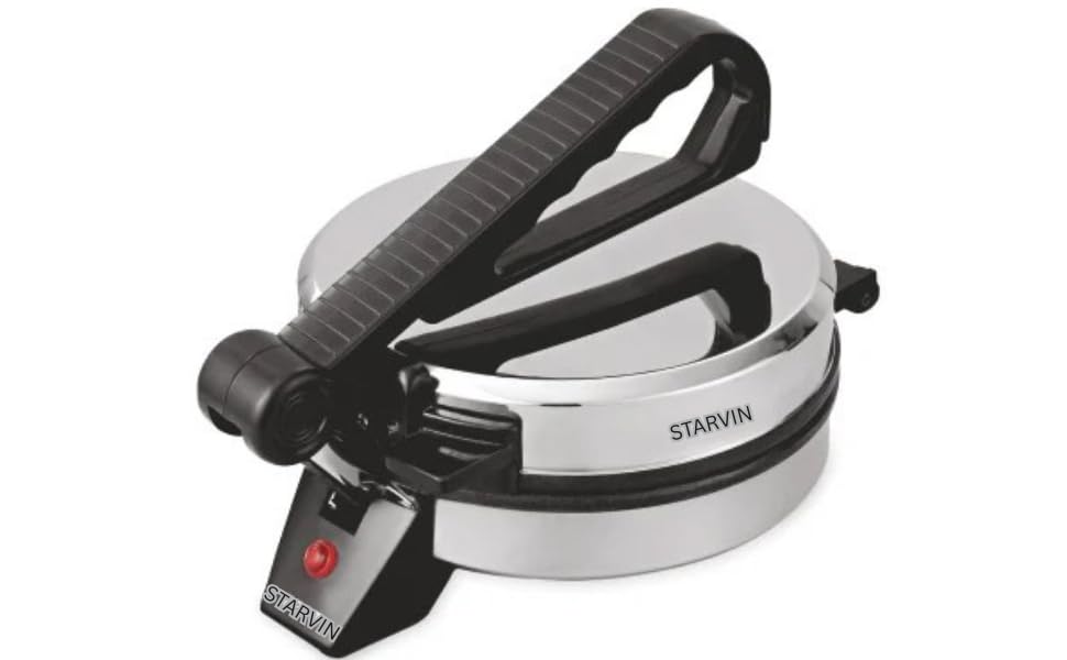 STARVIN STEEL ROTI MAKER WITH aluminum casting PLATES AND INDICATOR and ...