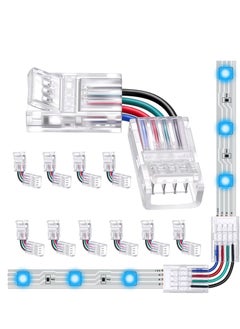 Generic L Shape 4-Pin RGB LED Light Strip Connectors, 0.39inch Wide ...
