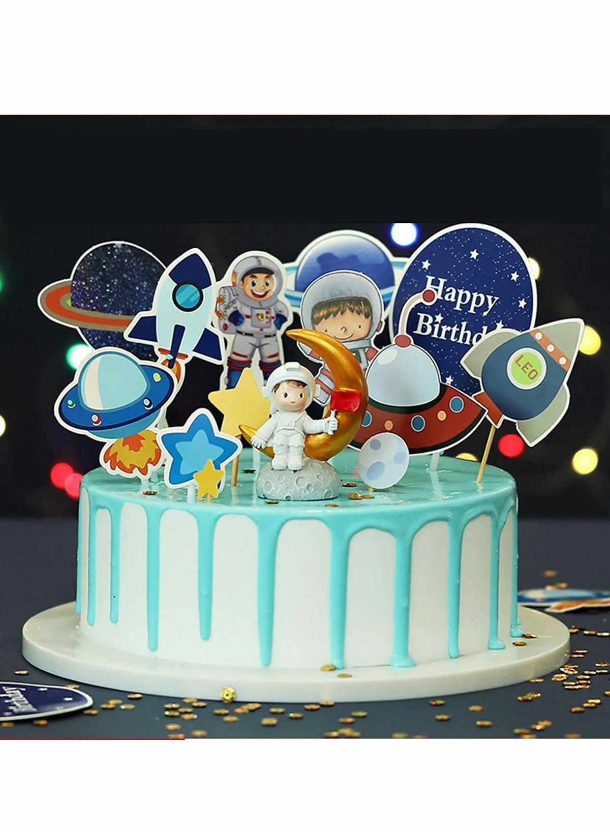 Generic Cake Toppers, Outer Space Astronaut Cake Toppers, Spaceship ...