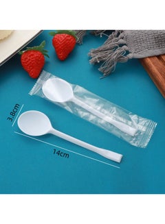 Generic Disposable Spoon Plastic Soup Spoon Takeaway Ice Powder Spoon ...