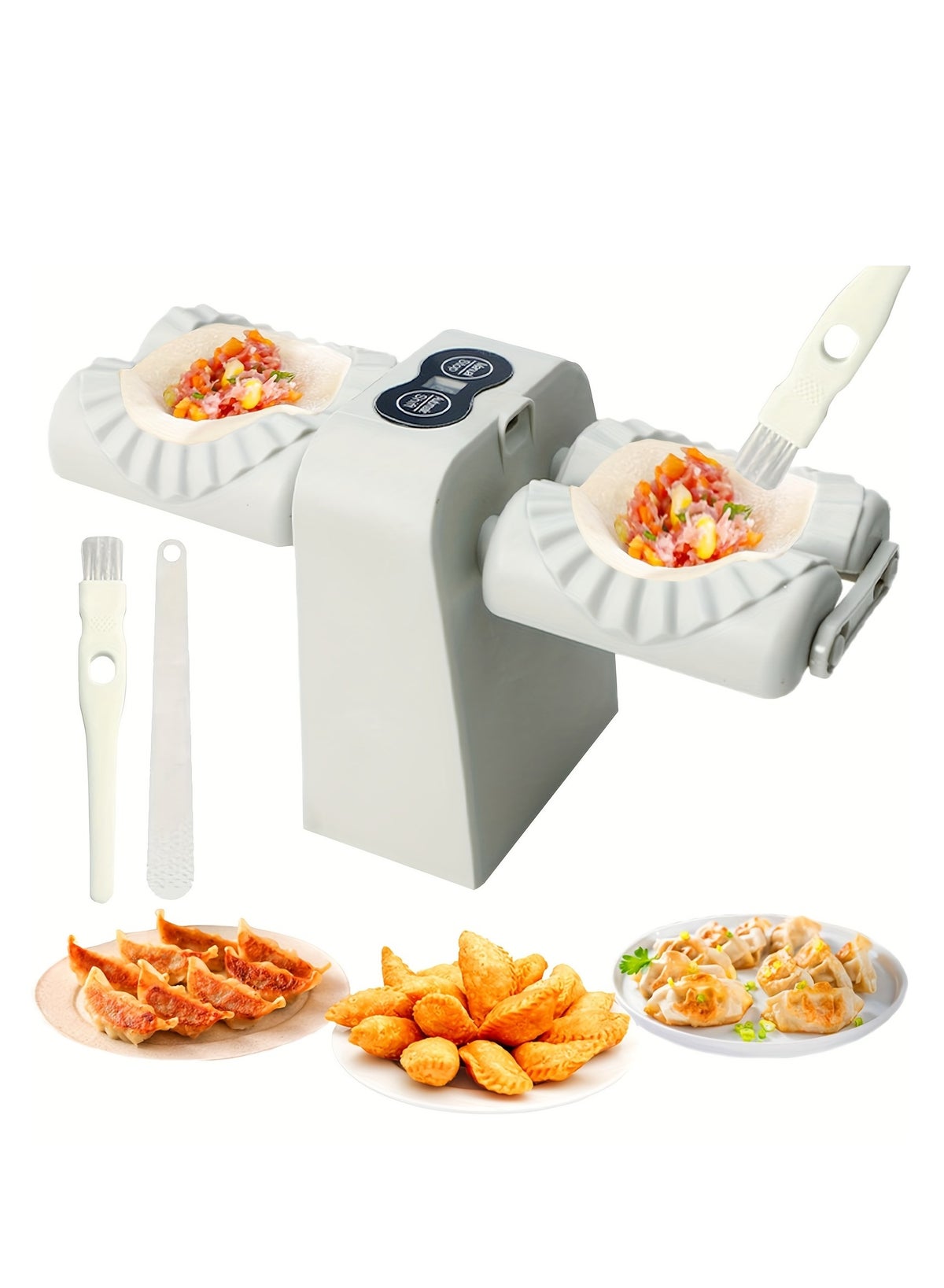 Generic Electric Double-Head Dumplings Maker: Multiple-Times Dumpling ...