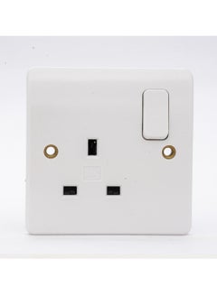MK 13A 1 GANG DOUBLE POLE SWITCH SOCKET WITH DUAL EARTH TERMINALS UAE ...