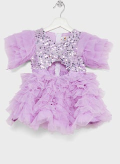 Pinata Girls Sequins Embellished Ruffle Evening Dress UAE | Dubai, Abu ...