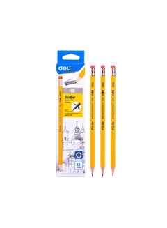 Deli Pack of 12 Graphite Pencil Hb With Eraser Egypt | Cairo, Giza