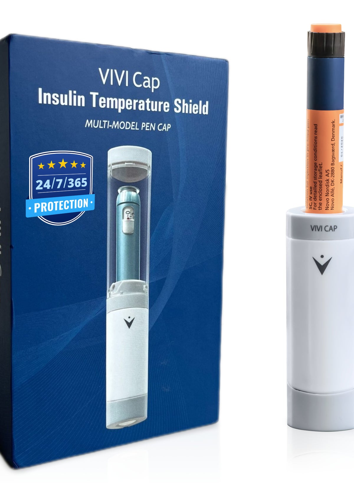 VIVI Cap VIVI CAP Insulin Cooler Travel Case - Small Diabetic Medical Travel Case Pen Cooler ...