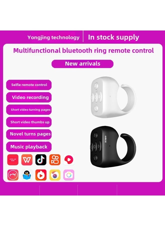 Generic TiK Tok Bluetooth Smart Ring Flipper TikTok Remote Control Bluetooth Fingertip ...