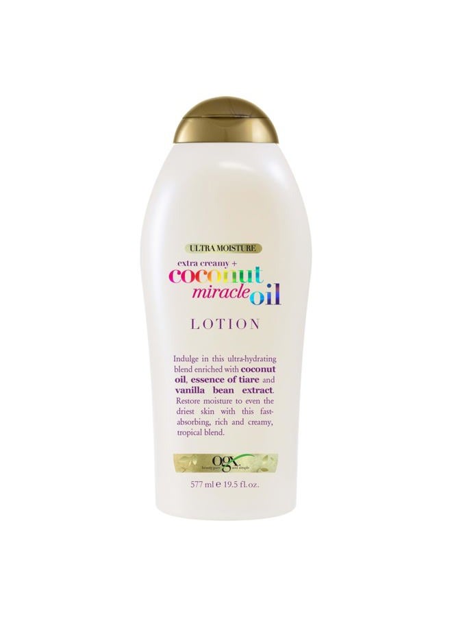 Ogx Extra Creamy + Coconut Miracle Oil Ultra Moisture Body Lotion with ...