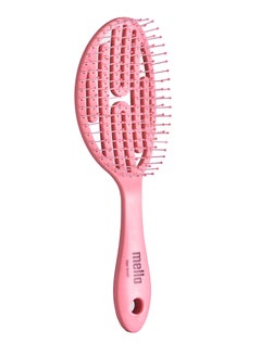 mella Oval Shape Detangling Hair Brush for Dry, Wet and Frizzy Hair ...