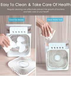 Denx Portable Air Conditioner Fan Mini Evaporative Air Cooler with 7 ...