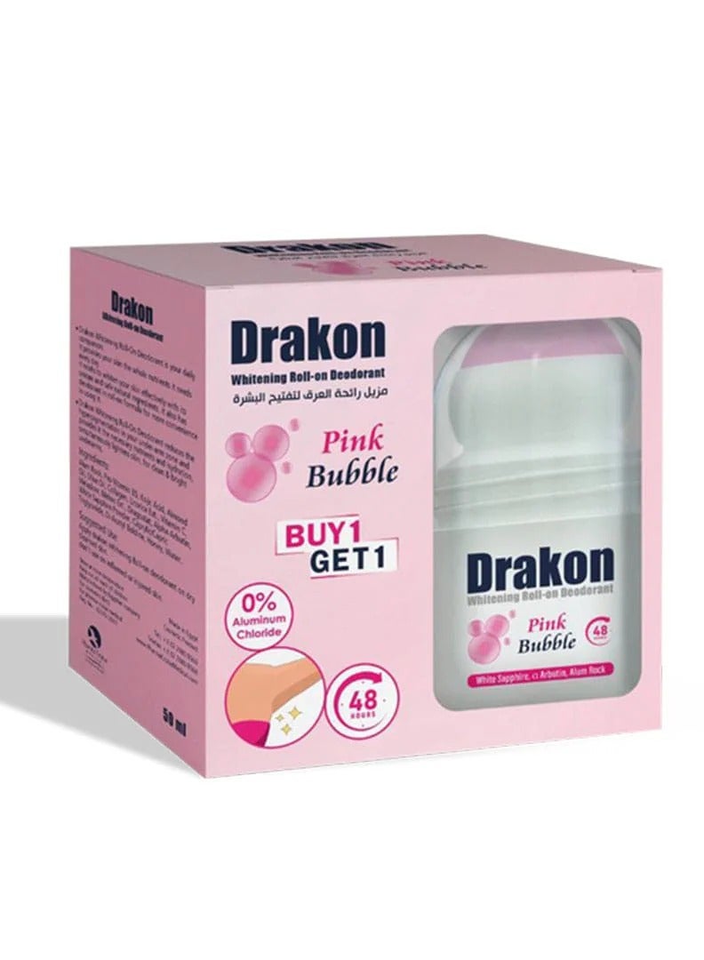 DRAKON Drakon Whitening Roll On Deodorant Pink Bubble 50Ml 1+1 | Best ...