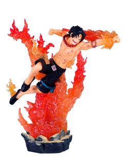 Generic Anime One Piece Portgas·D· Ace Figure, Fire Fist Ace Model ...