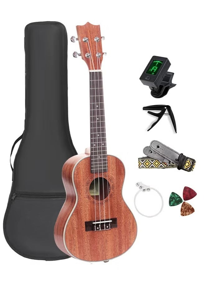 FLYHSO 23-Inch Acoustic Soprano Ukulele – Lightweight & Stylish Design ...