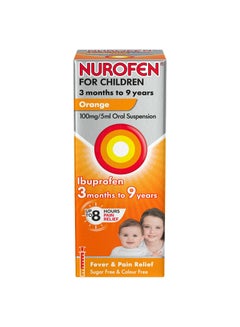 NUROFEN Nurofen for Children Ibuprofen Orange Oral Suspension 3 Months ...