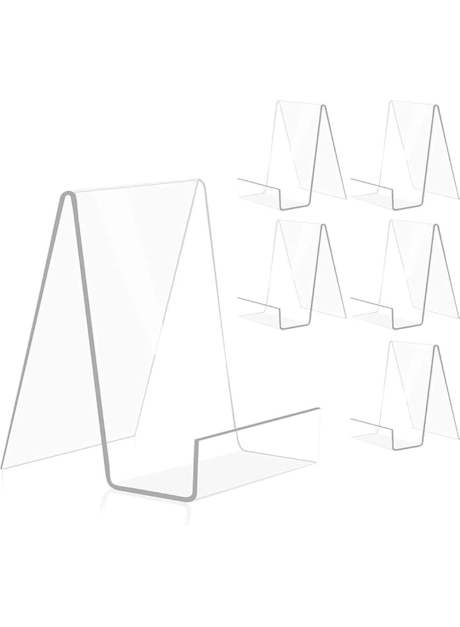 Generic Clear Acrylic Display Stand 6 Pack Acrylic Book Stand 14.5 Cm ...