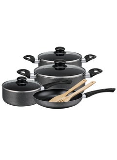 Royalford 9-Piece Non-Stick Cookware Set- RF11642| Aluminum Body With 3 ...