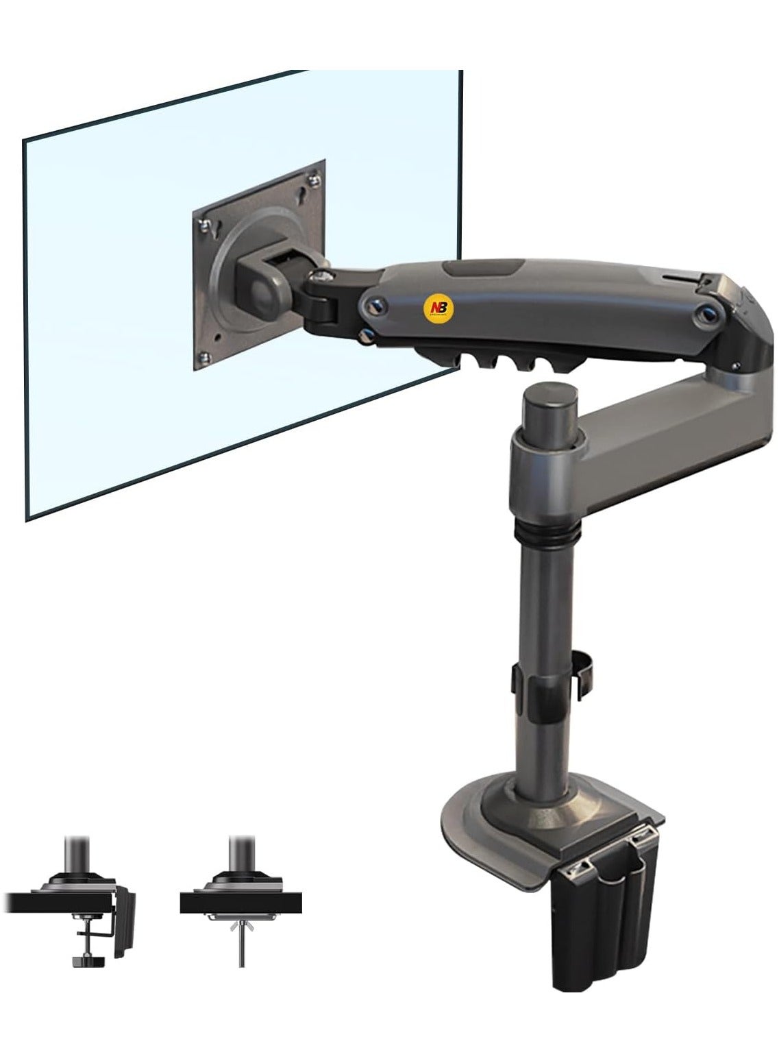 NB NORTH BAYOU NB H100 Monitor Desk Mount Stand Full Motion Swivel ...