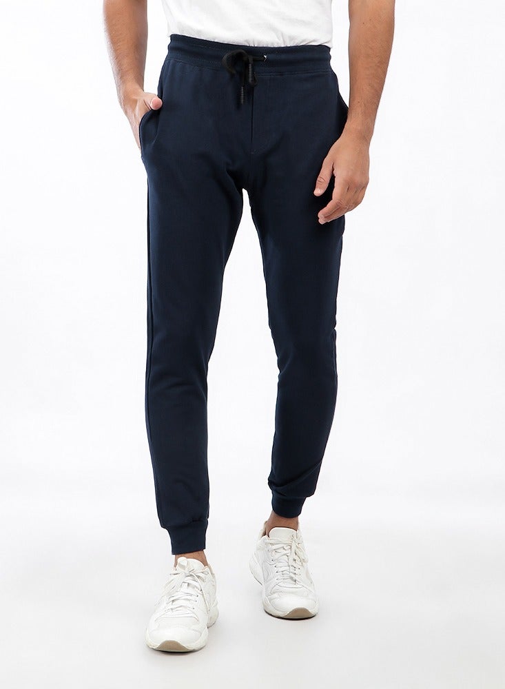 Mesery Slim Fit Sweatpants For Men - Navy | Best Price Egypt | Cairo, Giza