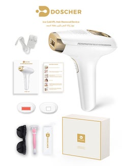 DOSCHER lce Cold IPL Hair Removal Device And and 999,999 Flashes ...