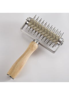 Generic Stainless Steel Pizza Dough Docker Oak handle pizza hole punch ...