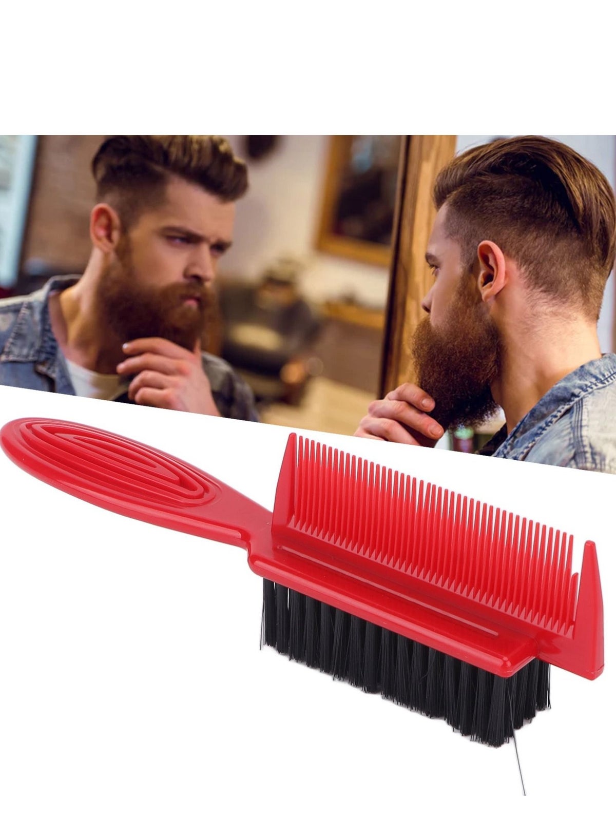 LA PERLA TECH Beard Hair Brush Comb,2 in 1 Comb Styling Tool, Beard ...