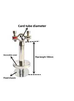 Generic 304 Stainless Steel Finished Pipe Bracket With Plate With ...