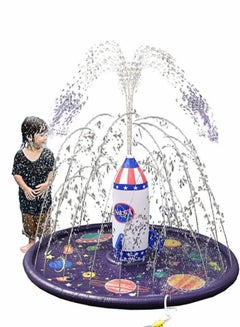 XiuWoo Water Toys Water Splash Pad Inflatable, Outdoor Water Spray Pool ...