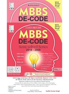 Mbbs De Code Semi Solved Series 2018-2008 With Supplement 3Rd Prof ...