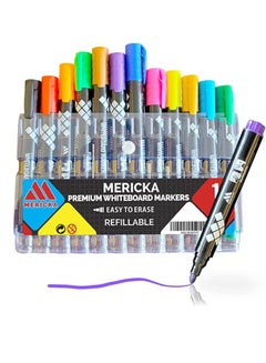MERICKA Whiteboard Markers Bright Dry Erase Markers Fine Tip board ...