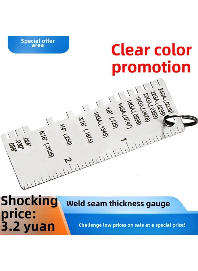 Generic Stainless Steel American Standard Wire Diameter Gauge Template ...