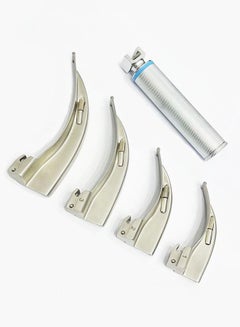 BIONEX Laryngoscope Intubation Kit with 4 Curved Blades 1 Handle ...