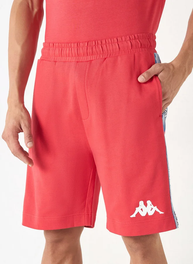 Kappa Kappa Logo Print Shorts with Elasticated Waistband for Men | Best ...