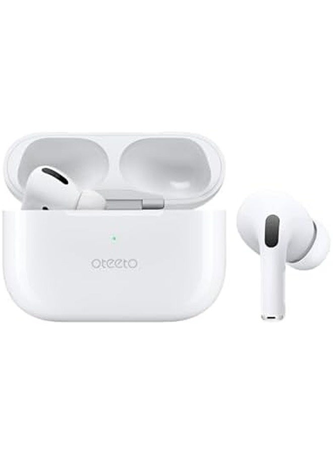 Oteeto OT5 TWS Earbuds – White | Bluetooth 5.3, Touch Controls, 30 mAh ...