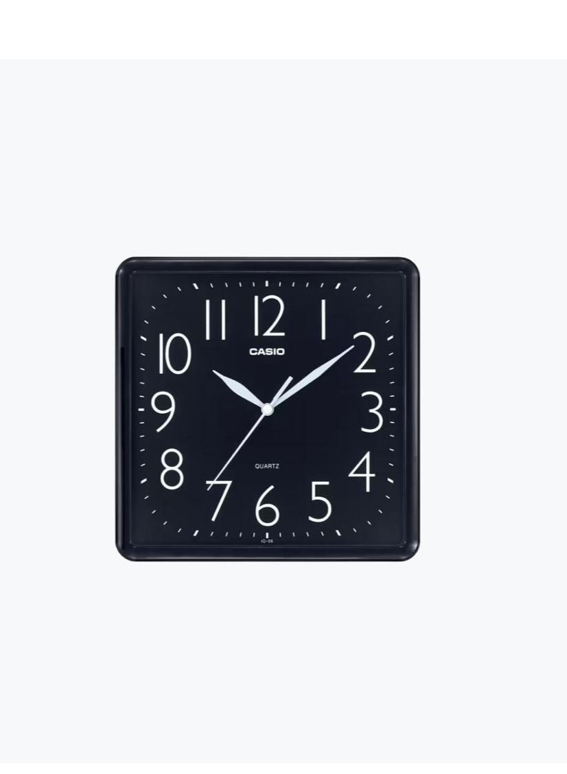 CASIO Casio Wall clock Home Décor Analog Square Shape Black Dial Case ...