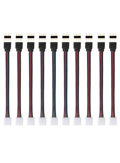 KASTWAVE 4 Pin RGB Male and Female Connector Wire Cable with 10 x Male ...