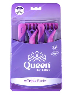 Queen By Lord Disposable Razors, 6 + 2 Free Triple Blades | Best Price ...
