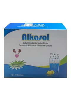 ALKASOL Alkasol Effervescent Granules 4gm x 28 sachets, Lemon Flavor ...