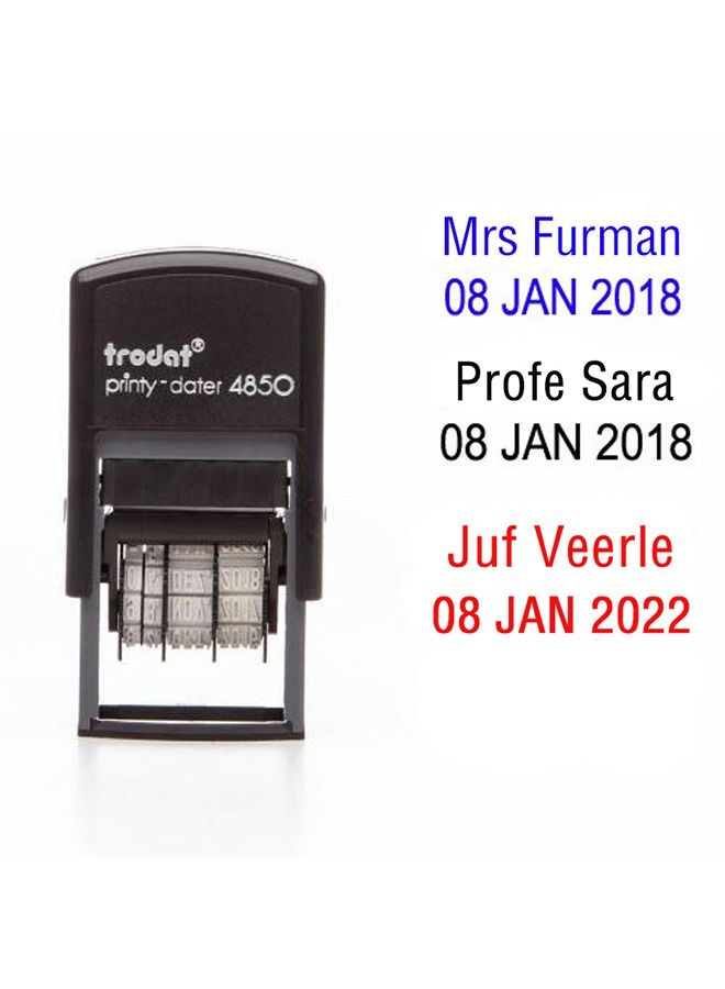 Trodat 1984- Custom Date Stamp ,Your Text/your Name , Teacher Signature ...
